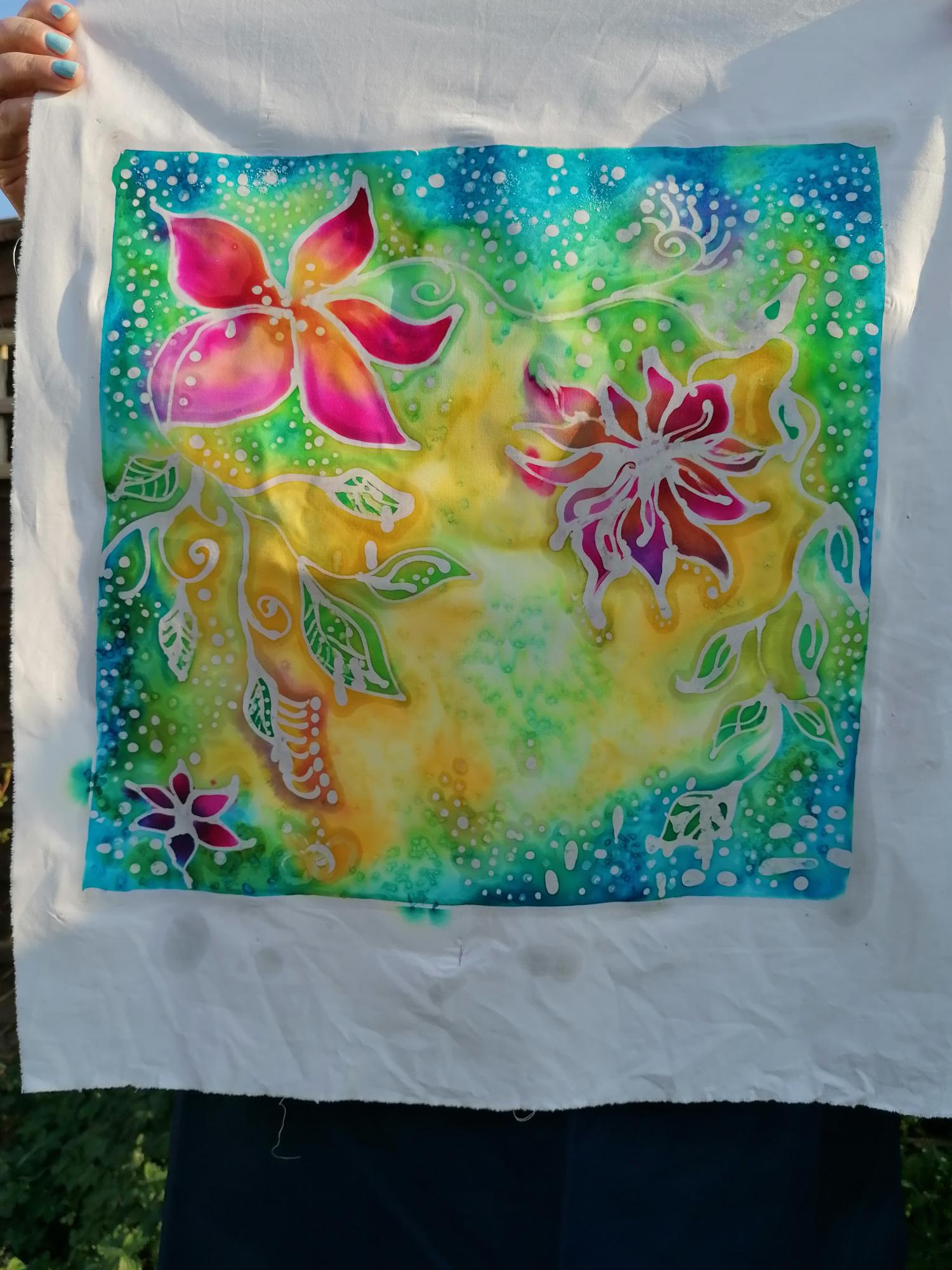 Learn Batik painting. Using hot beeswax and fabric dyes, learn to ...